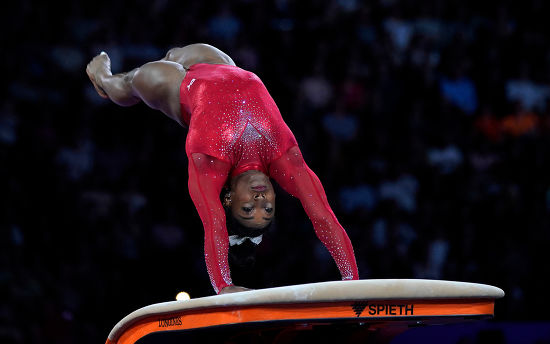 Simone Biles Usa Competes Vault Womens Editorial Stock Photo - Stock ...