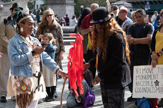 Native Americans Many Backgrounds Gather Columbus Editorial Stock Photo ...