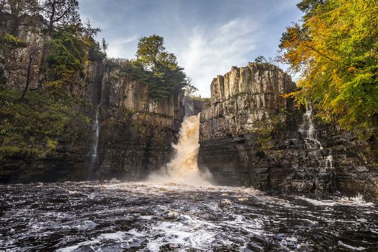 Water Thunders Over High Force Waterfalls Editorial Stock Photo - Stock ...