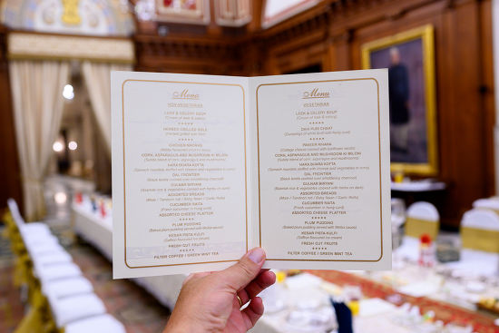 Menu Official State Banquet Delhi Editorial Stock Photo - Stock Image ...