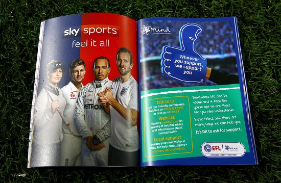 Mind Advert Match Day Programme World Editorial Stock Photo - Stock ...