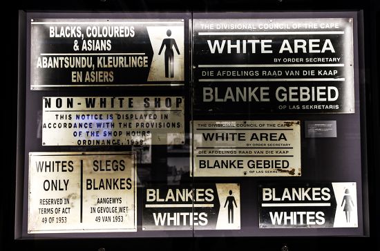 Signs Racial Segregation Used During Apartheid Editorial Stock Photo ...