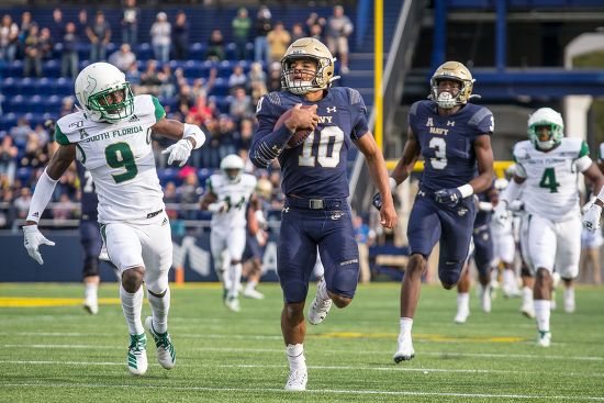 Navy Midshipmen Quarterback Malcolm Perry 10 Editorial Stock Photo ...