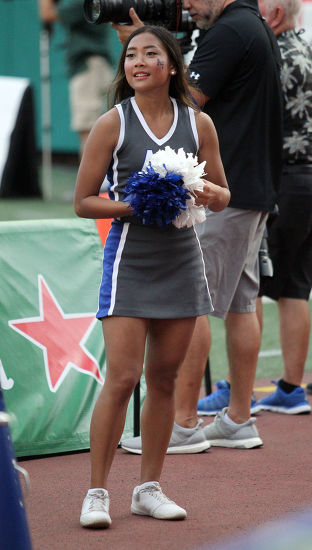 Air Force Cheerleader During Game Between Editorial Stock Photo - Stock ...
