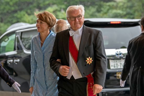 Germanys President Frankwalter Steinmeier R His Editorial Stock Photo ...