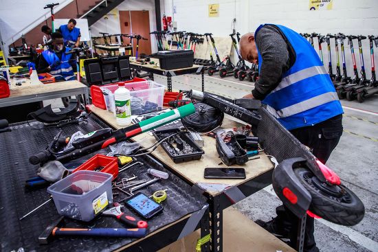 Dott Employees Work During Press Visit Editorial Stock Photo - Stock ...