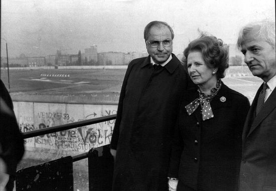 Margaret Thatcher Berlin Wall Chancellor Mayor Editorial Stock Photo ...