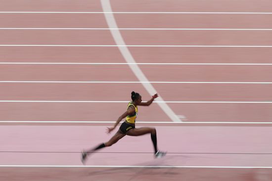 Shanieka Ricketts Jamaica Competes During Womens Editorial Stock Photo ...