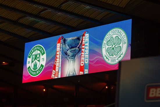 General View Scoreboard Displaying Club Badges Editorial Stock Photo ...