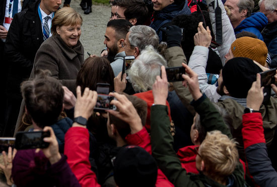 German Chancellor Angela Merkel L Talks Editorial Stock Photo - Stock ...
