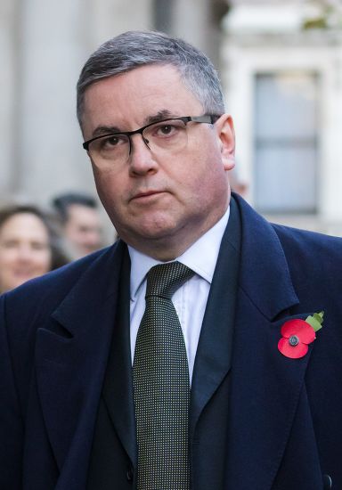 Lord Chancellor Robert Buckland Walks Through Editorial Stock Photo ...
