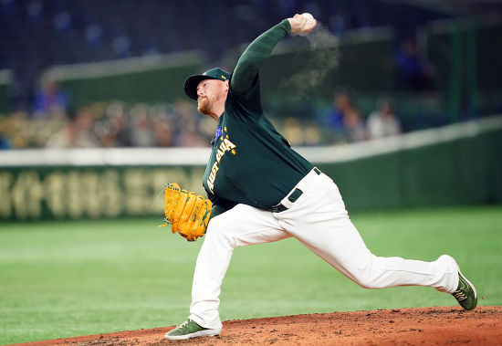 Josh Guyer Pitcher Aus Editorial Stock Photo - Stock Image | Shutterstock