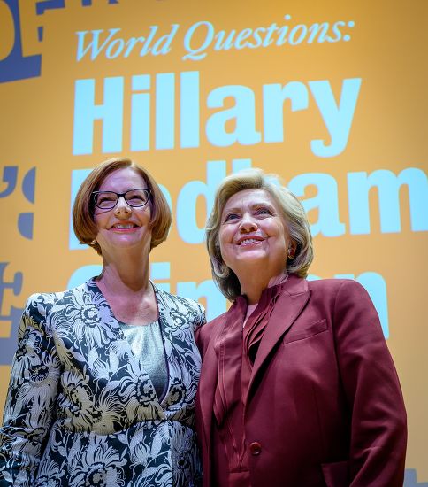 Julia Gillard Hillary Clinton Editorial Stock Photo - Stock Image ...