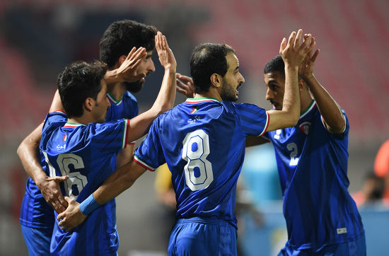Players Kuwait Celebrates After Scoring During Editorial Stock Photo ...