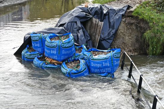 Tumbling Bay Weir On River Way Editorial Stock Photo - Stock Image ...