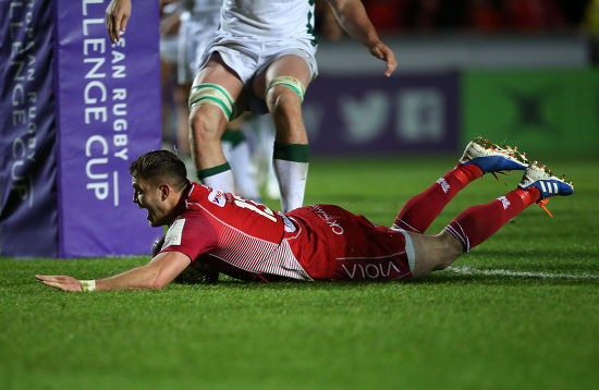 Steff Hughes Scarlets Scores Try Editorial Stock Photo - Stock Image ...