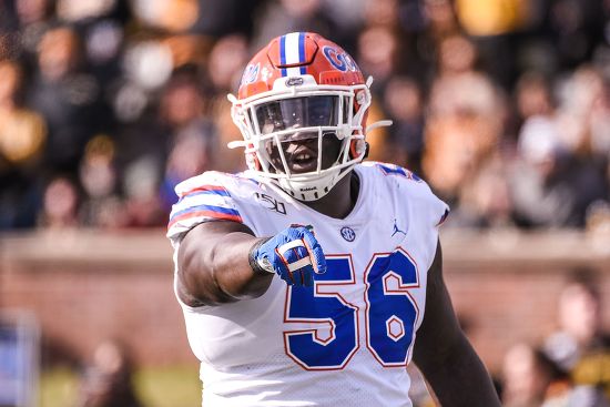 Florida Gators Defensive Lineman Tedarrell Slaton Editorial Stock Photo ...