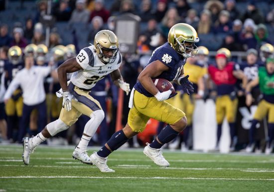 Notre Dame Safety Paul Moala 13 Editorial Stock Photo - Stock Image ...