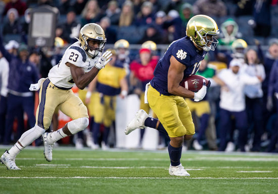 Notre Dame Safety Paul Moala 13 Editorial Stock Photo - Stock Image ...