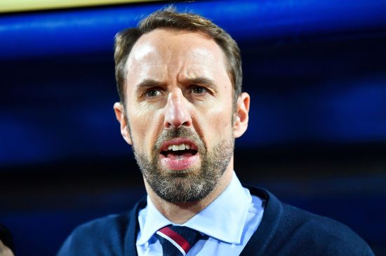 England Manager Gareth Southgate Prior Uefa Editorial Stock Photo ...