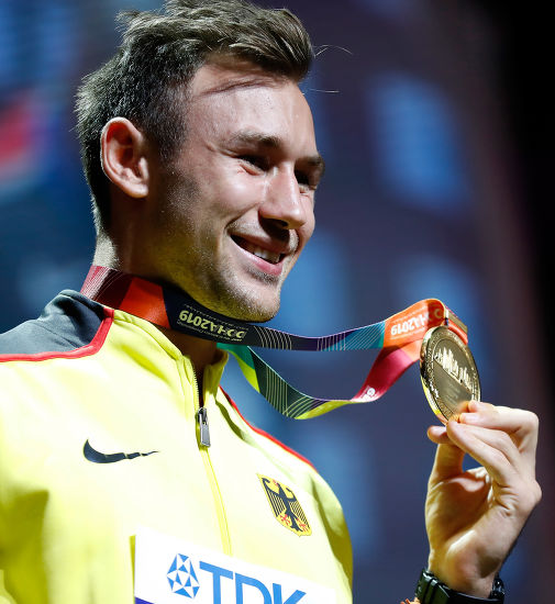 Gold Medalist Niklas Kaul Germany Shows Editorial Stock Photo - Stock ...