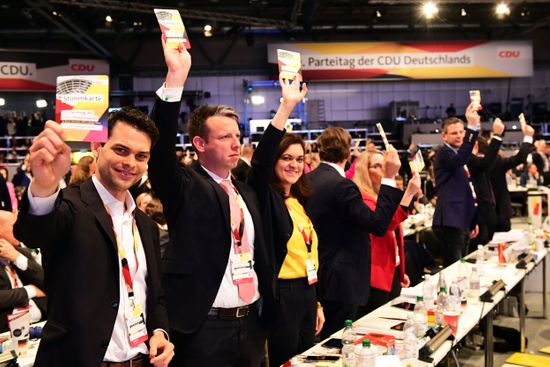 Delegates Hold Voting Cards During Party Editorial Stock Photo - Stock ...