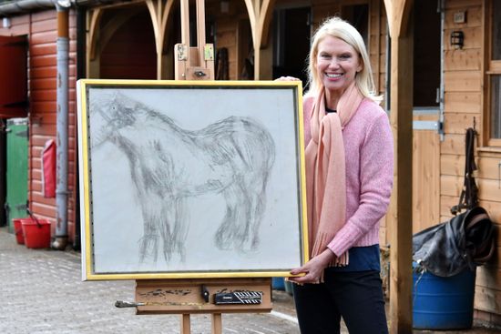 Anneka Rice Sketch Goldie By Lucian Editorial Stock Photo - Stock Image ...