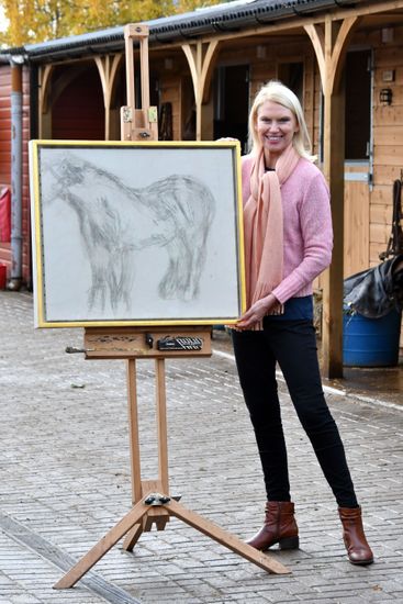 Anneka Rice Sketch Goldie By Lucian Editorial Stock Photo - Stock Image ...