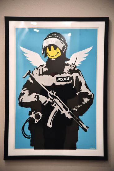 View Artwork Smiley Police Trooper During Editorial Stock Photo - Stock ...