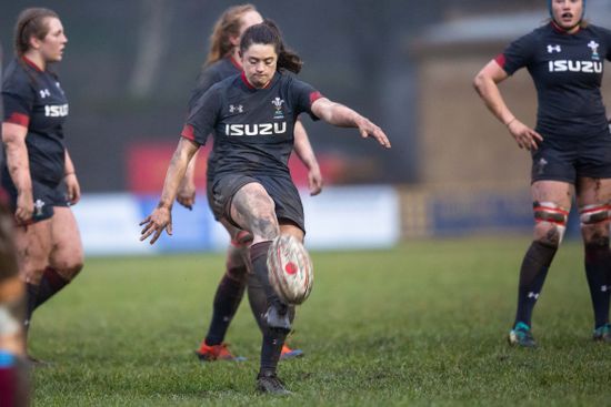 Robyn Wilkins Wales Kicks Touch Editorial Stock Photo - Stock Image ...