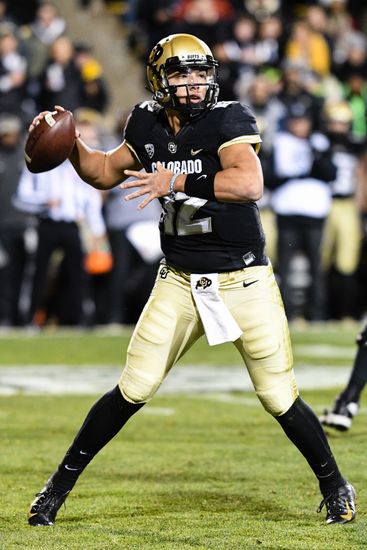 Colorado Buffaloes Quarterback Steven Montez 12 Editorial Stock Photo ...