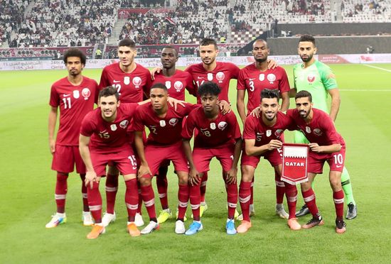 Qatari Players Pose Team Photo Prior Editorial Stock Photo - Stock ...
