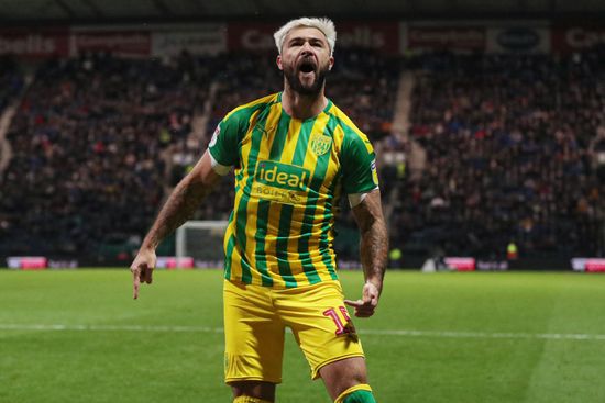 Charlie Austin West Bromwich Albion Celebrates Editorial Stock Photo ...