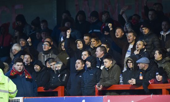 Angry Crawley Fans During Emirates Fa Editorial Stock Photo - Stock ...
