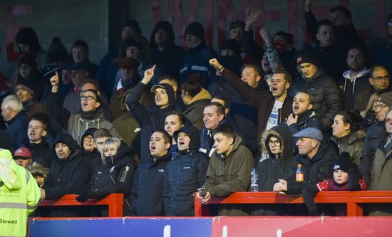 Angry Crawley Fans During Emirates Fa Editorial Stock Photo - Stock ...