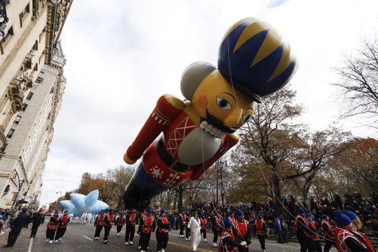 Nutcracker Balloon Floats Down Central Park Editorial Stock Photo ...