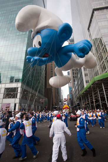 Smurfs Balloon Thanksgiving Day Parade New Editorial Stock Photo ...