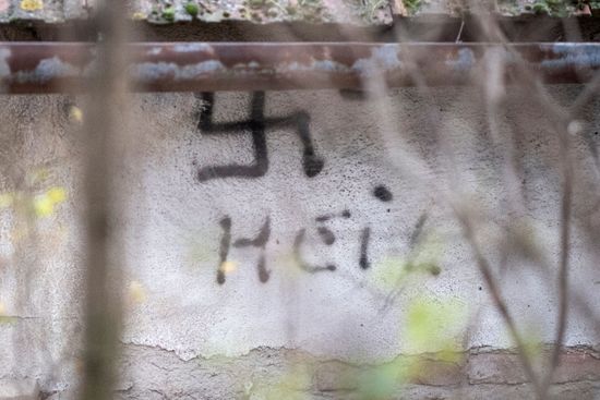 Nazi Swastika Symbol Slogan Heil Seen Editorial Stock Photo - Stock ...