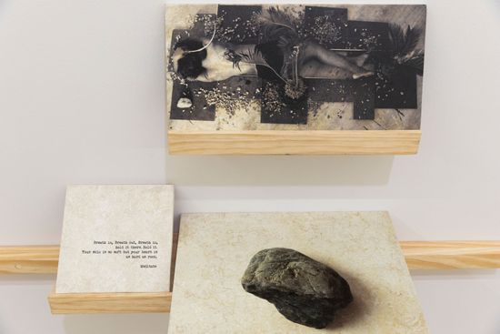 Mixed Media Installation Titled Taste Stone Editorial Stock Photo ...