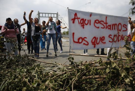 Protesters Block Road During March Against Editorial Stock Photo ...