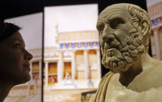 View Bust Hippocrates Roman Copy Greek Editorial Stock Photo - Stock ...