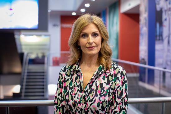 Alison Comyn Irish Television Journalist Broadcaster Editorial Stock ...