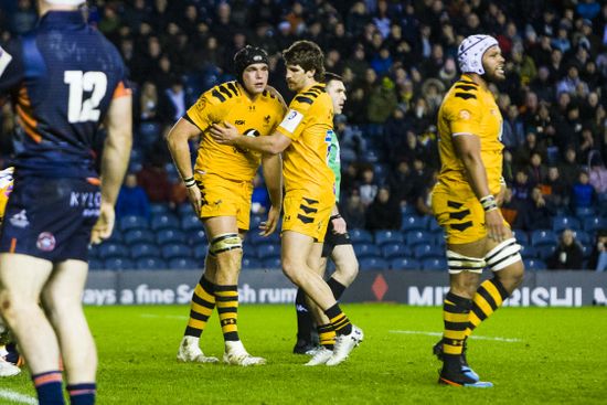 Wasp Players Celebrate Lima Sopoagas Try Editorial Stock Photo - Stock ...