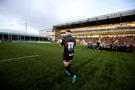 Ryan Bower Worcester Warriors Runs Out Editorial Stock Photo - Stock ...