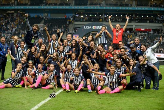 Rayadas De Monterrey Players Celebrate Championship Editorial Stock ...
