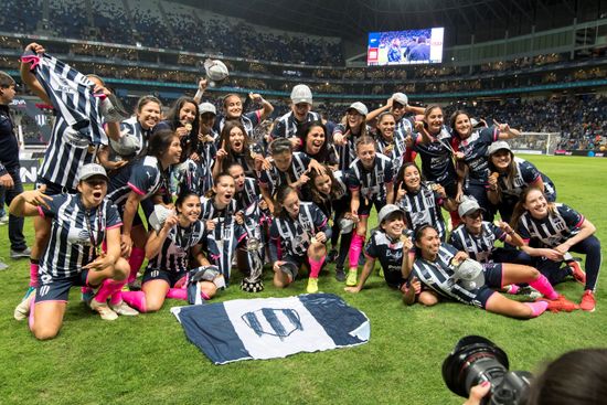 Rayadas De Monterrey Players Celebrate Championship Editorial Stock ...
