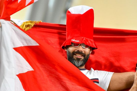 Bahrain Fan Cheers Before 24th Arabian Editorial Stock Photo - Stock ...