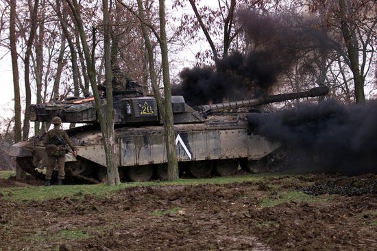 Skopjechallenger 1 Tanks Petrovec Training Area Editorial Stock Photo ...