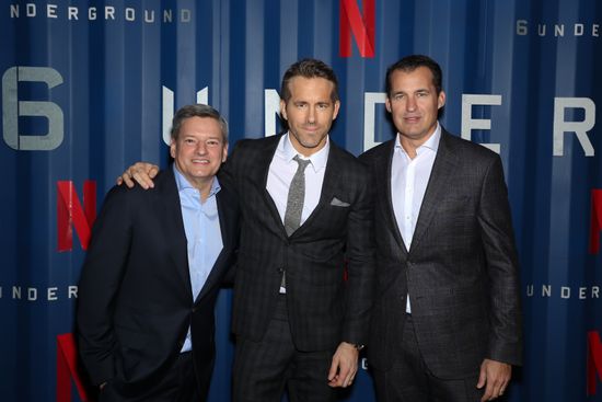 Ted Sarandos Ryan Reynolds Scott Stuber Editorial Stock Photo - Stock ...
