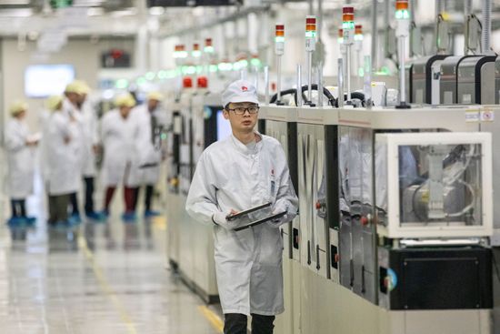 Worker Walks During His Shift Huawei Editorial Stock Photo - Stock ...